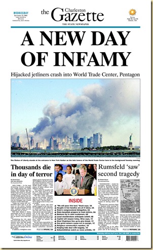 20010912-911報紙頭版回顧3－美國浩劫【SEPT. 11 ATTACKS ON THE FRONT PAGES（PART 3 ...